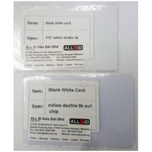 13.56MHz Desfire EV1 Series Chips Blank Card